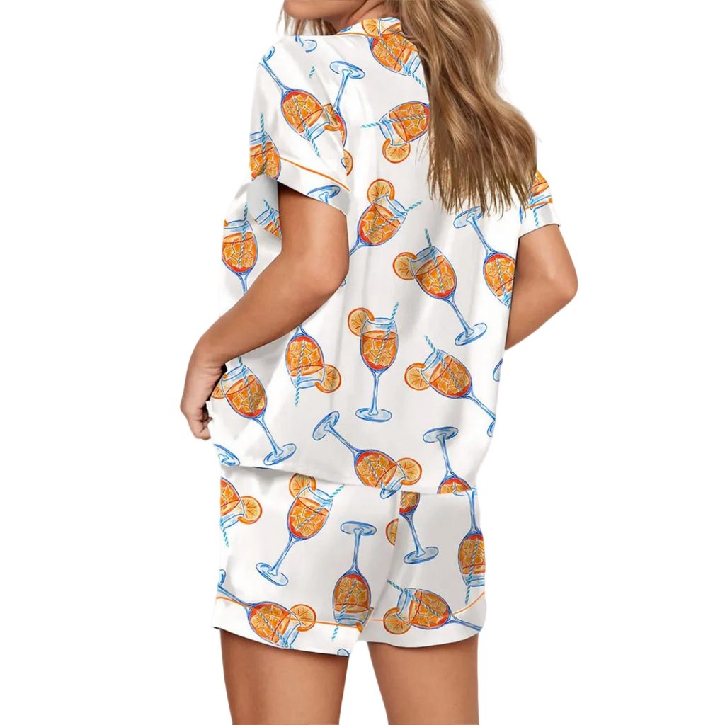 Womens Aperol Spritz Pajama Set - oomium.com