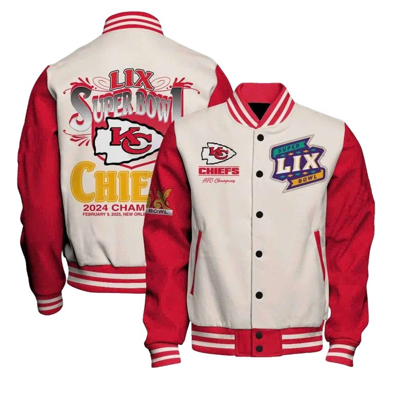 Chiefs Super Bowl LIX 2025 Champions Varsity Jacket - oomium.com