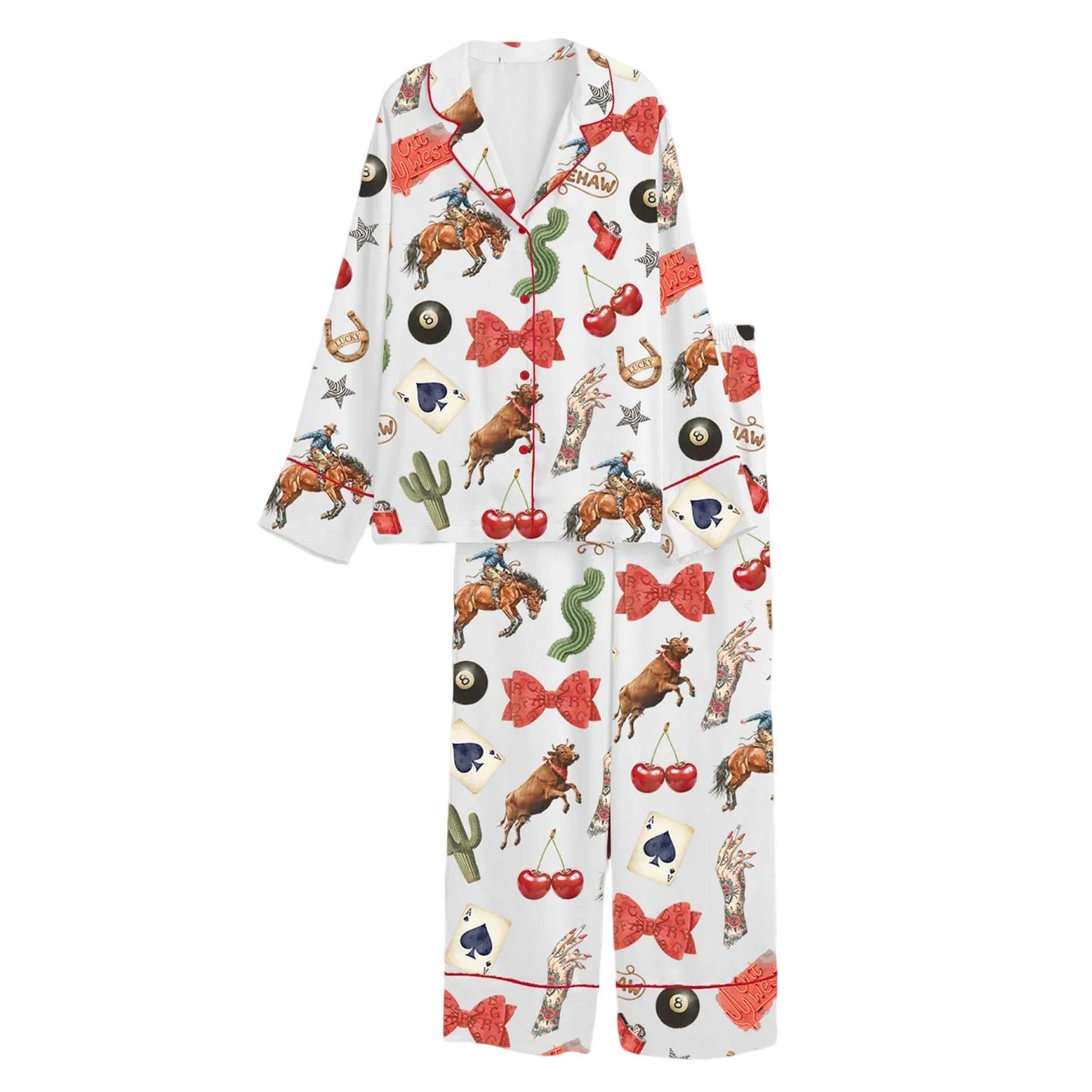 Womens Western Cowgirl Pajama Set - oomium.com